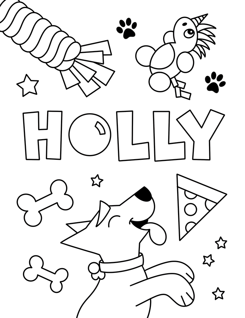 My Hollydog Coloring Book – The Hollydog Shop
